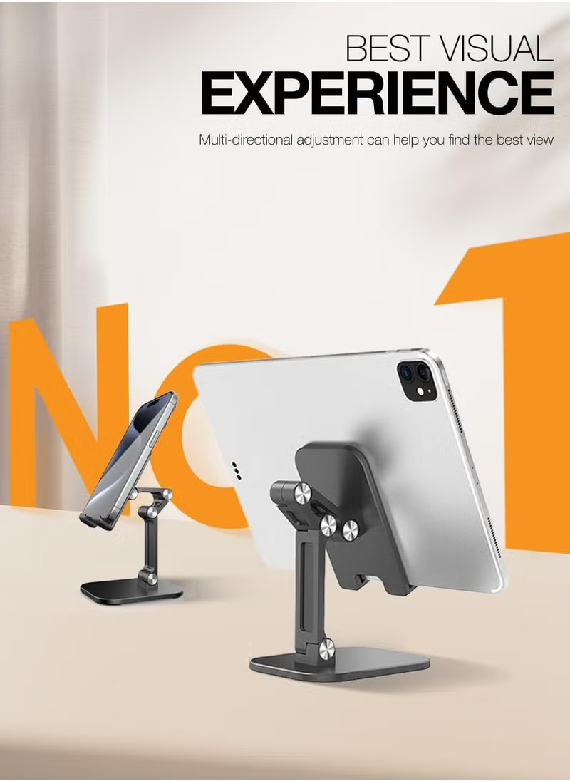 Foldable Phone Stand With Adjustable Height and Angle for Desk - K. Mir ...